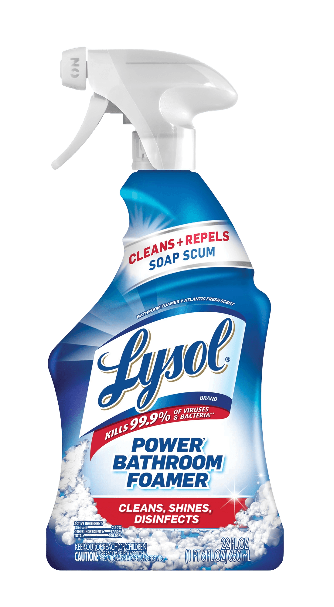 Lysol® Power Bathroom Foamer Espuma Limpiadora para Baño 22 oz / 650 mL ...